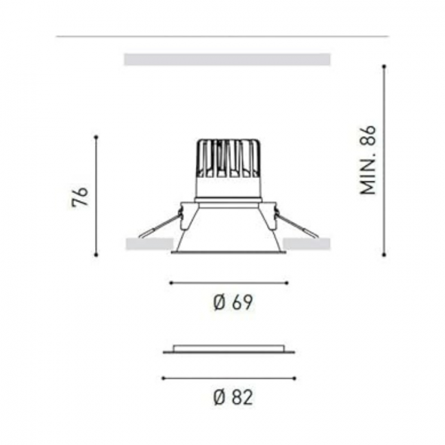 Spots LED encastrables SWAP Arkoslight - Design et Polyvalence